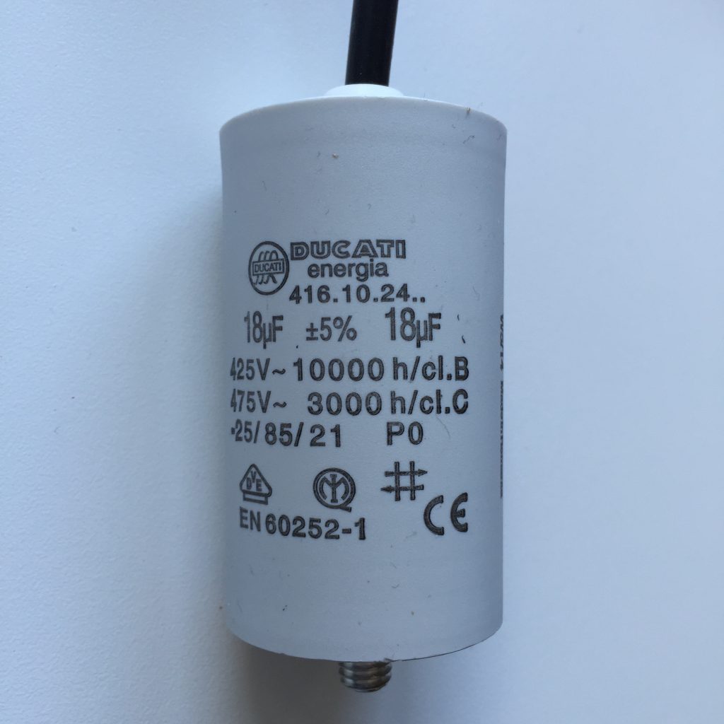 Buy Motor Run Capacitors 18uF Twin Lead Next Day Delivery