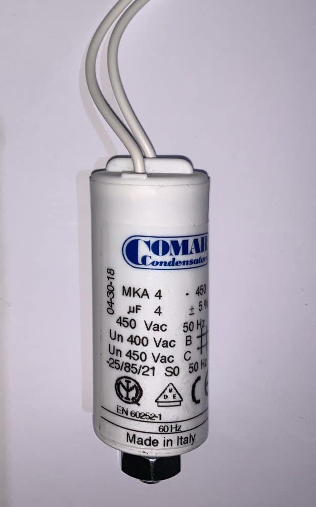 Buy Motor Run Capacitors 4uF Twin Lead Next Day Delivery