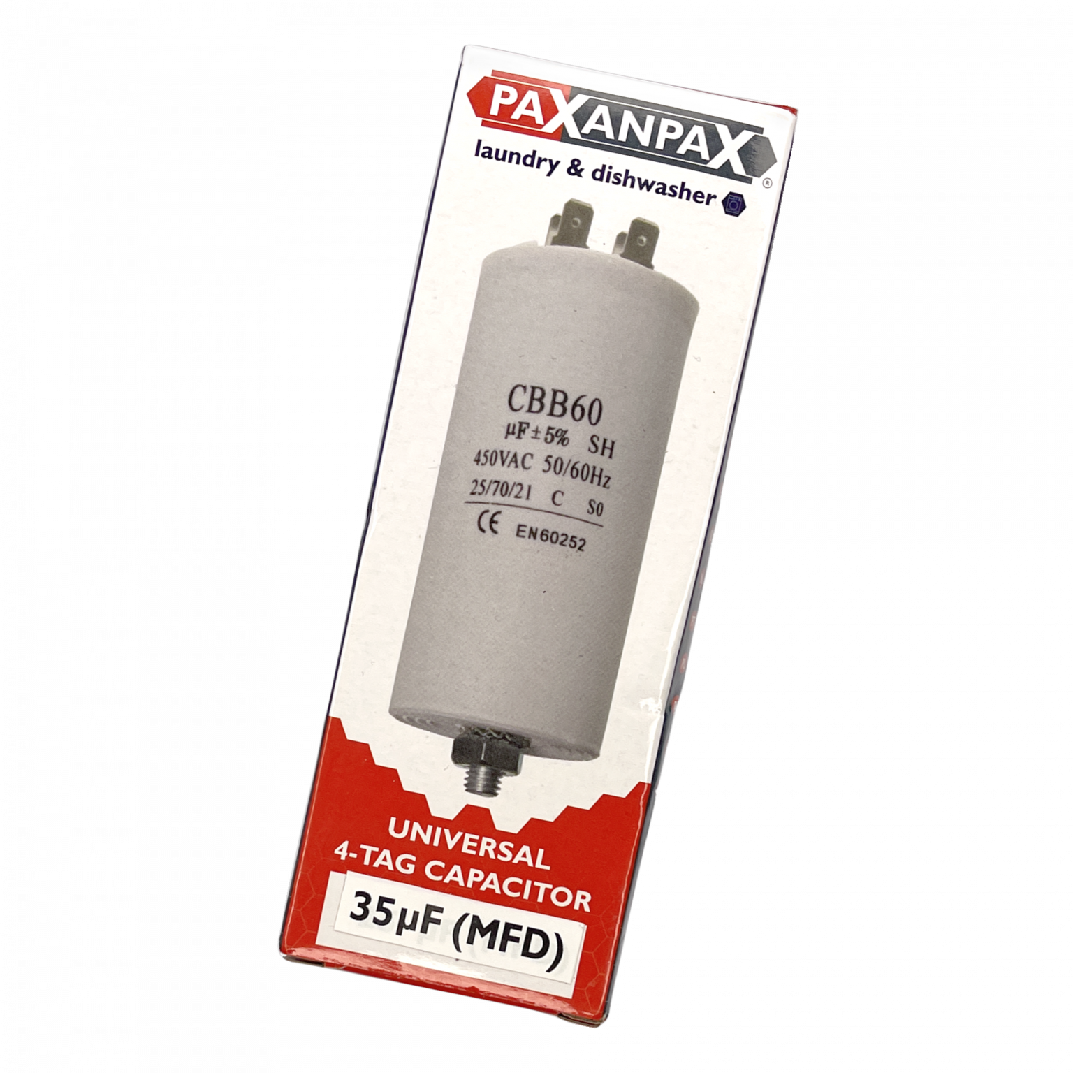 35uF Motor Run Capacitor Tag Spade 240v-450v CBB60